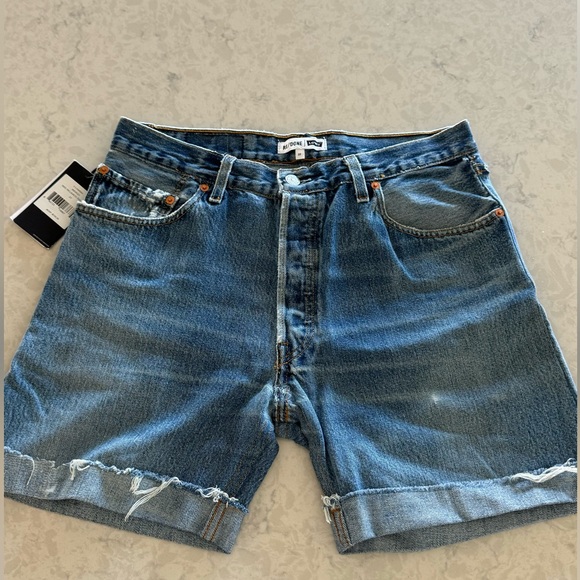 Re/Done | Shorts | Redone Levis 9s Relaxed Button Fly Shorts 27 | Poshmark